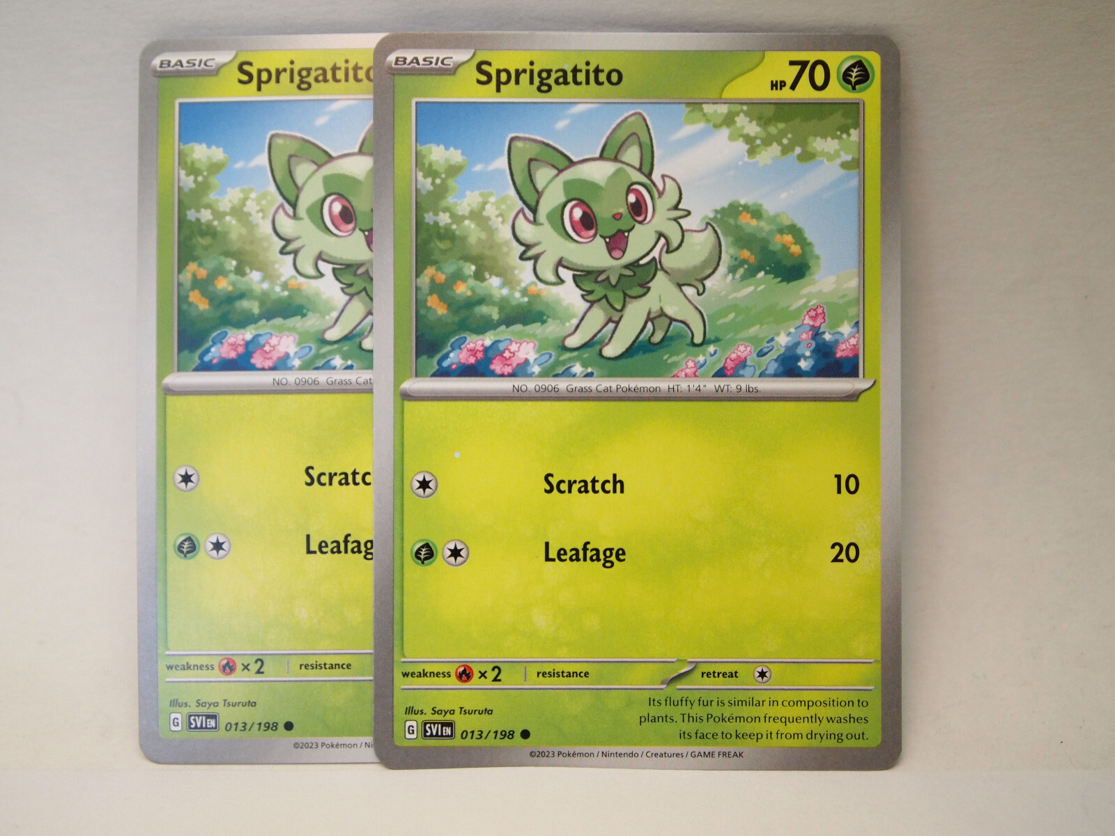 2x Sprigatito - 013/198 Common Scarlet & Violet Base Set Pokemon TCG | eBay