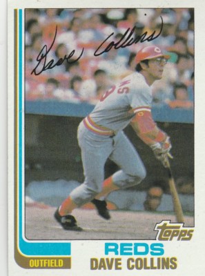 FREE SHIPPING-MINT-1982 Topps #595 Dave Collins CINCINNATI REDS (FACSIM ...