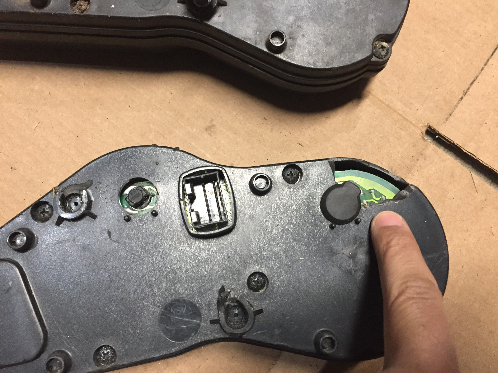 98 99 00 ZX6 ZX6R ZX ZX9R GAUGES OEM TWO GAUGE SPEEDO TABS BOLTS NINJA ...