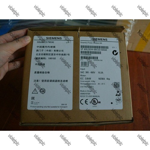 New Siemens 6SL3224-0BE23-0AA0 6SL32240BE230AA0 G120 PM240 Power Module ...