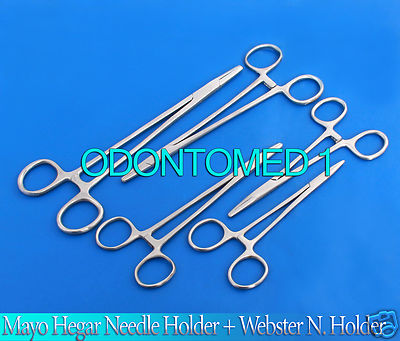 5 Assorted Mayo Hegar Needle Holder +webster N.holder Surgical ...