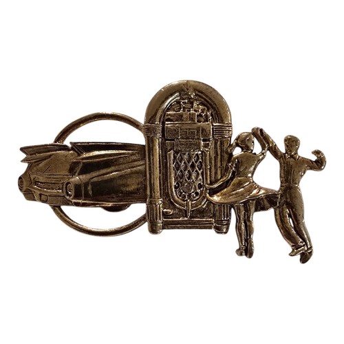 Jitterbug Jukebox/ Vintage 1095s-60s goldtone Lindy Hop Junkebox novelty brooch | eBay