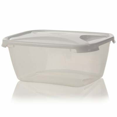 2 x Strong Heavy Duty Plastic Food Grade Storage Container with Lid - 3 ...