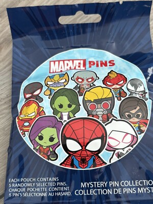 Disney Parks Marvel Spider-Man Spiderman Pin Pack 5 Random Pins Per Bag ...