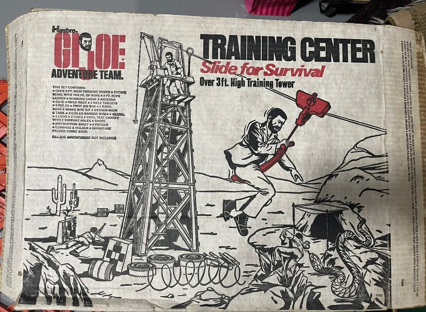 Vintage Hasbro GI Joe Adventure Team Training Center Tower & 1970s With ...