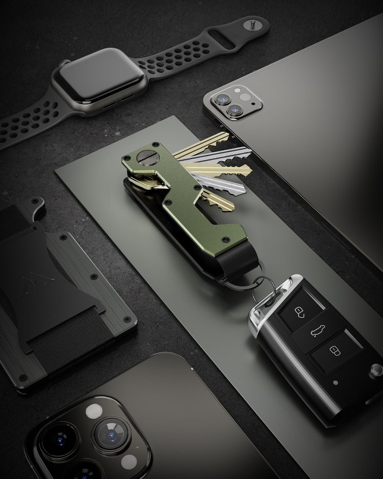 Key Organizer Compact Key Holder Metal Key Chain Minimalist key case ...