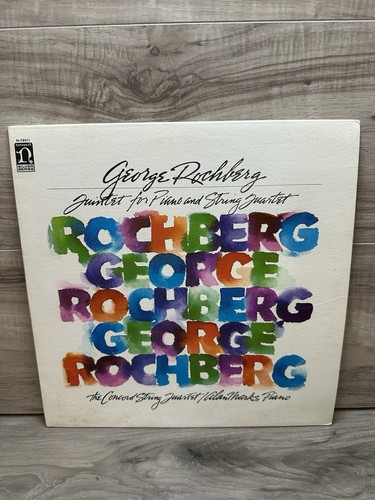 GEORGE ROCHBERG Quintet for Piano & String Quartet 1981 Vinyl LP ...