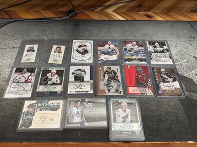 Lot of 15 NHL Autographs Auto'ed cards 2006-07 & Up Upper Deck In The ...