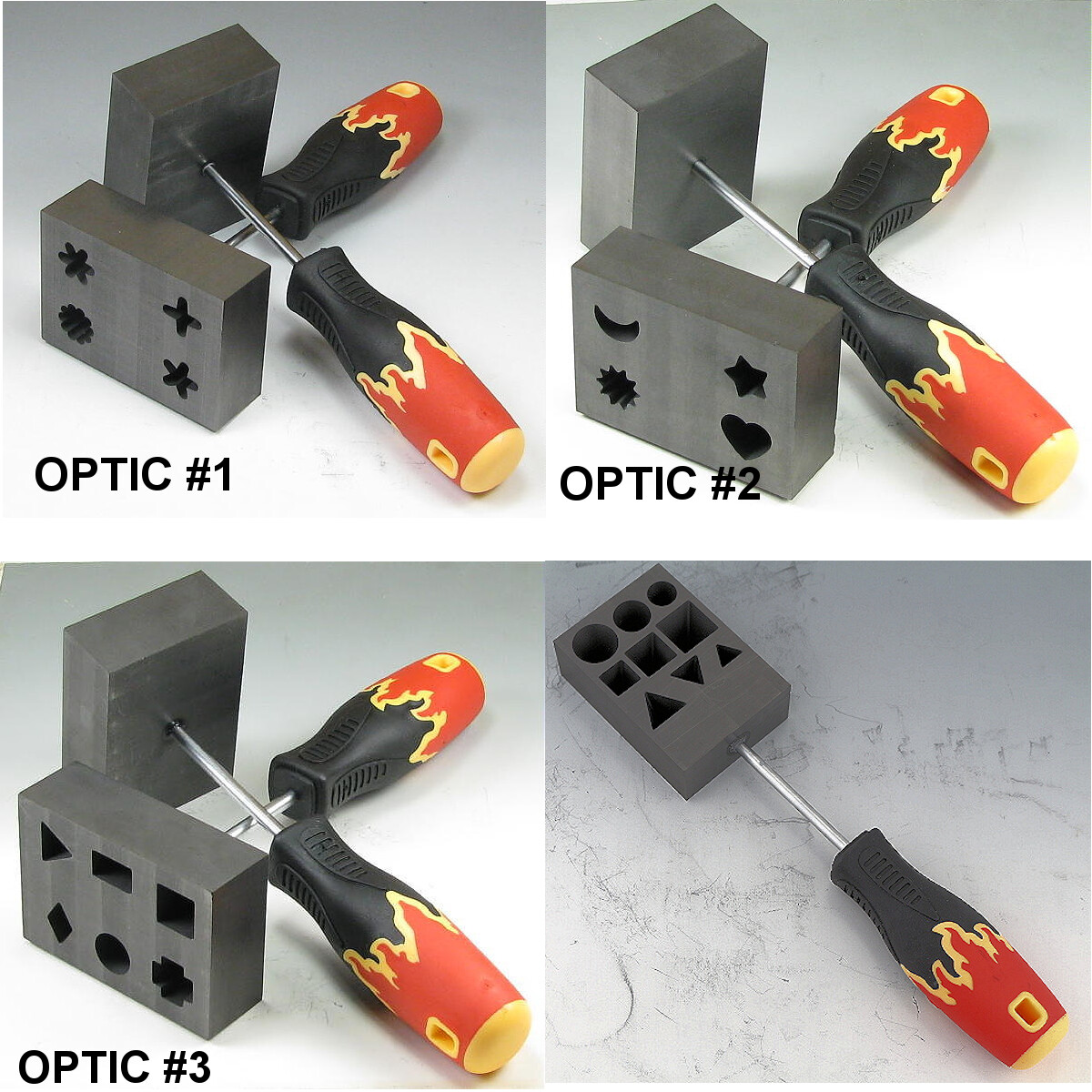 OPTIC Graphite Molds,4 Versions, CGBeadroller, Premier Graphite Glass ...