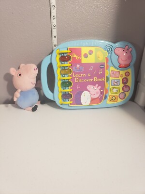 Peppa Pig VTech Learn and Discover Book & Vintage Peppa Plush | eBay