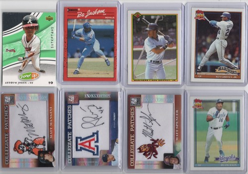 Baseball 16 Card Lot - (9) Power Up!, (3) Collegiate Patches Auto, Bo ...