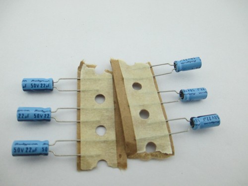 100pcs RUBYCON TWSS(CEW) 22uF 50V 22mfd 5X11mm electrolytic Capacitor ...