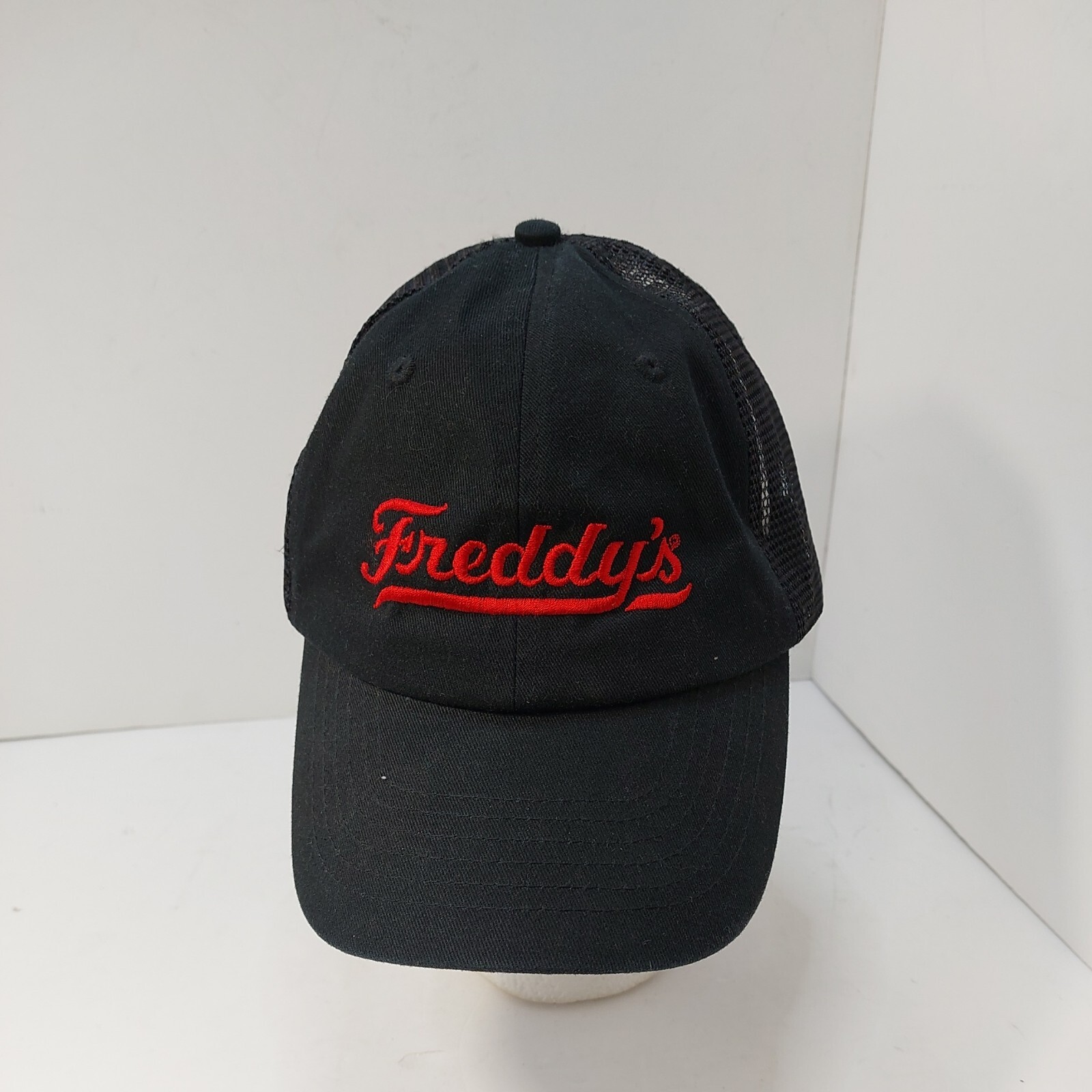 Freddys Fast Food Employee Uniform Baseball Hat Cap Black Strapback Red ...