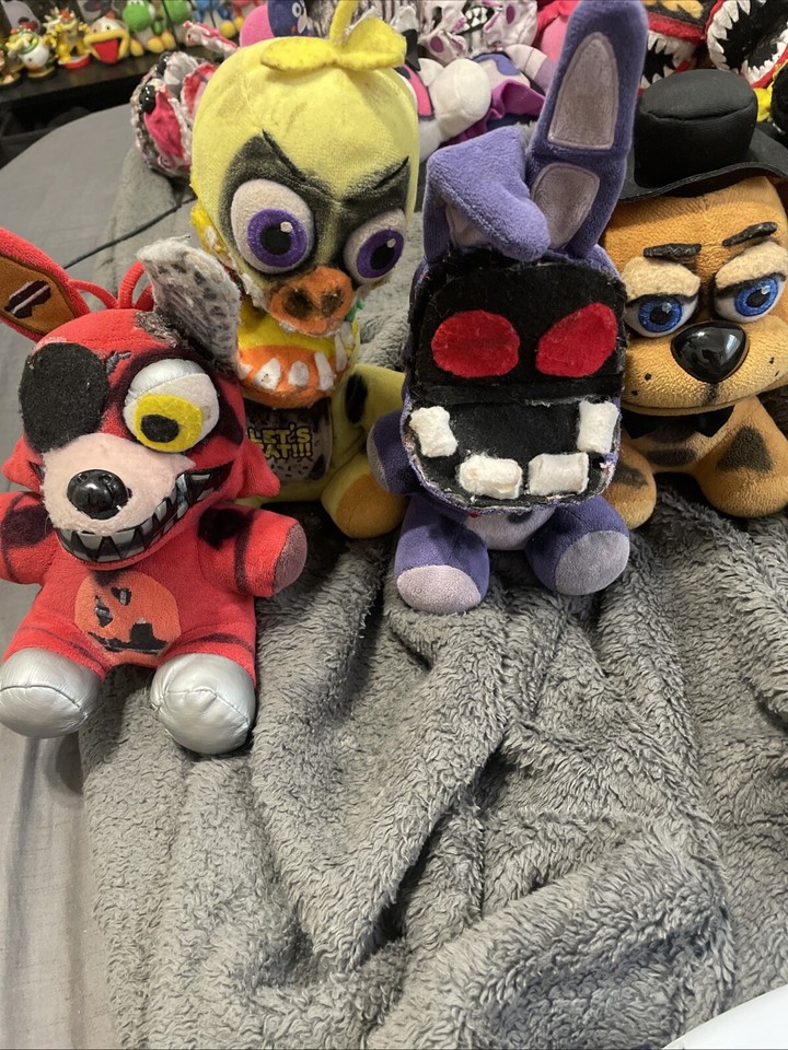 Custom FNAF Withered Plushies And Hand sewn Plushtrap Bundle Of 5 | eBay