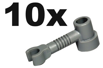 NEW LEGO - Bar - Length 3 - Light Bluish Gray 1x3 Clip Stud x 10 ...