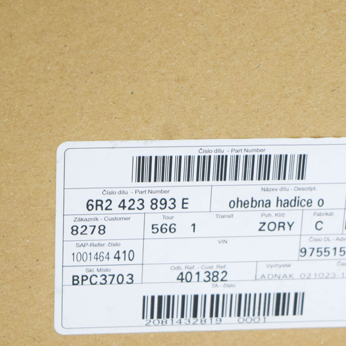 NEW AUDI A1 8X1 POWER STEERING PIPE HOSE 6R2423893E RHD ORIGINAL 6R2 ...