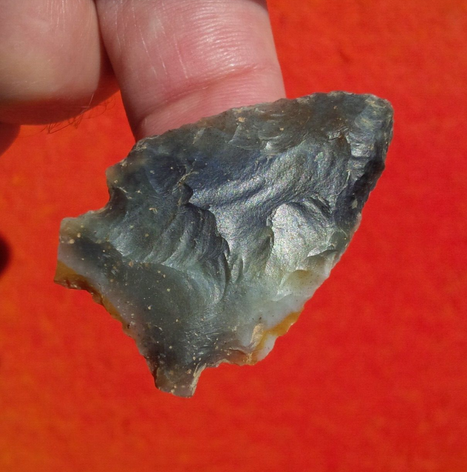 SUPERB 1-5/8" HARDAWAY PALMER OHIO ARROWHEAD Authentic Indian Artifact ...