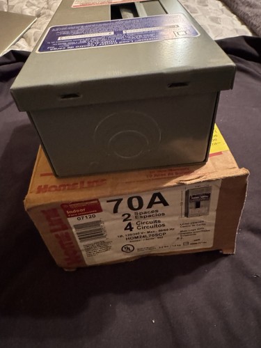 Square D Homeline Breaker Load Center HOM24L70FCP indoor, 2 space 4 ...