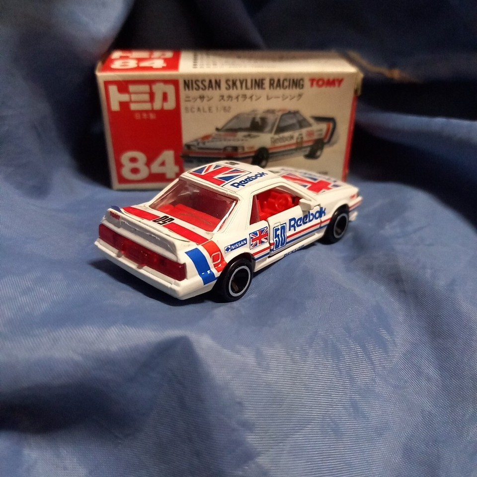 Tomica Nissan Skyline R31 Racing 84 Red Box Made In Japan Reebok 50 ...