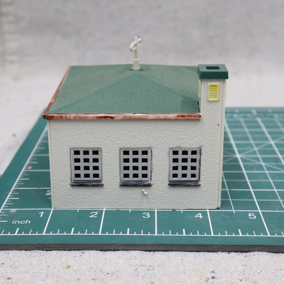 HO Scale Police Station Model Train Layout Building | eBay