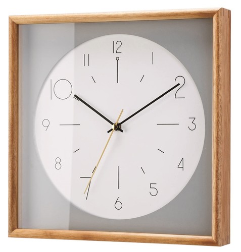 Interform Wall Clock Radio-Controlled Clock Cardle CL-4059 Art Wood Radio-Contro | eBay