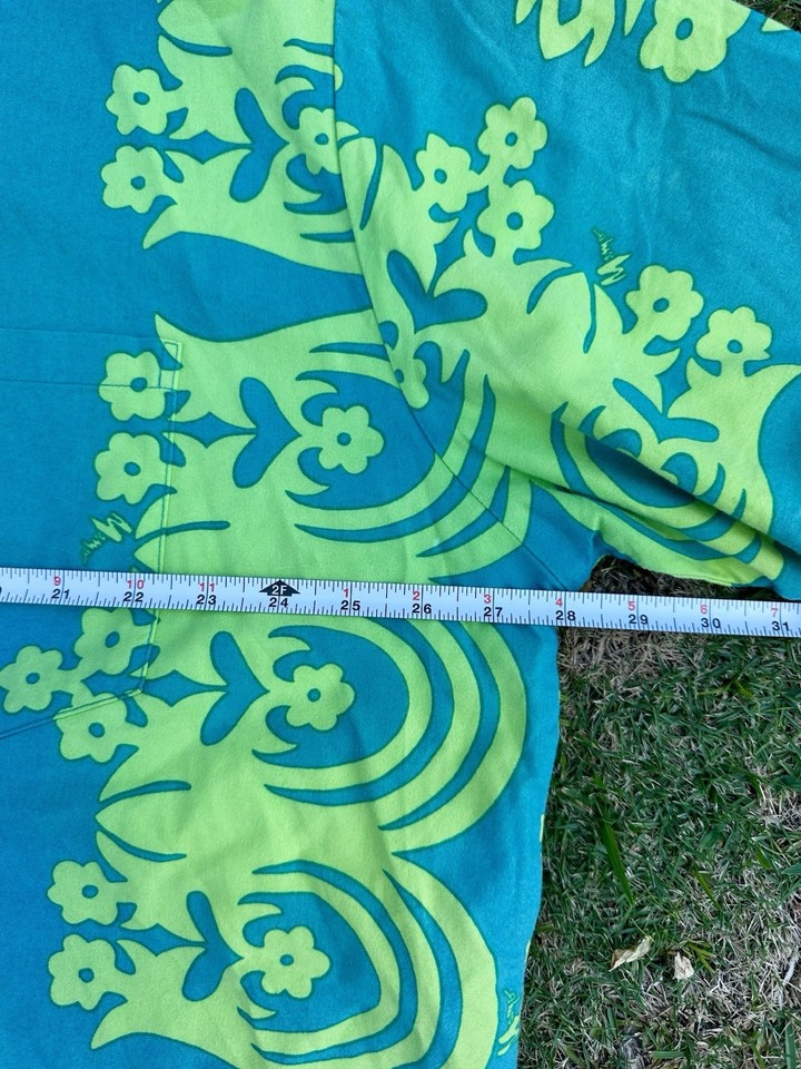 Vintage Mamo Howell Men’s Aloha Hawaiian Shirt 2XL Floral Blue Made In ...