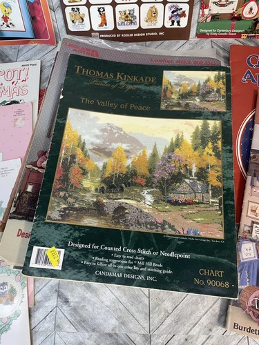 Cross Stitch Pattern Books Leaflets Vintage Lot Of 90 | eBay