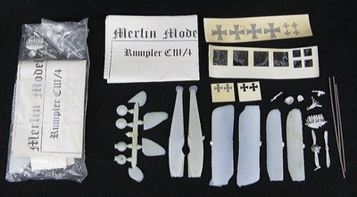 TWO (2) 1/72 Merlin Models RUMPLER C.III/4 German WWI Scout BAGGED KITS ...