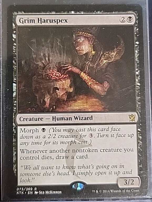 MTG Grim Haruspex Khans of Tarkir 073/269 Regular Rare | eBay