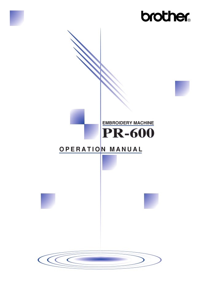Brother Pr600 Manual