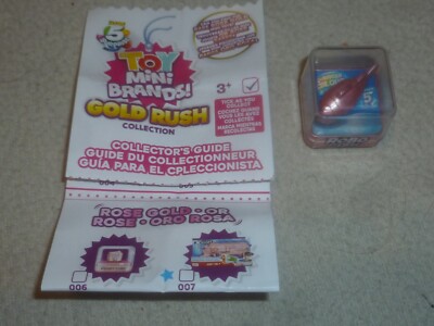 RARE GOLD RUSH COLLECTION ROSE GOLD ROBO FISH 002 ZURU MINI BRANDS ...