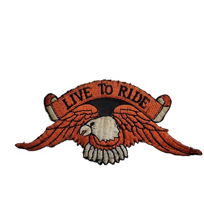 LIVE TO RIDE Motorcycle Patch - Biker Vest Jacket Eagle | eBay