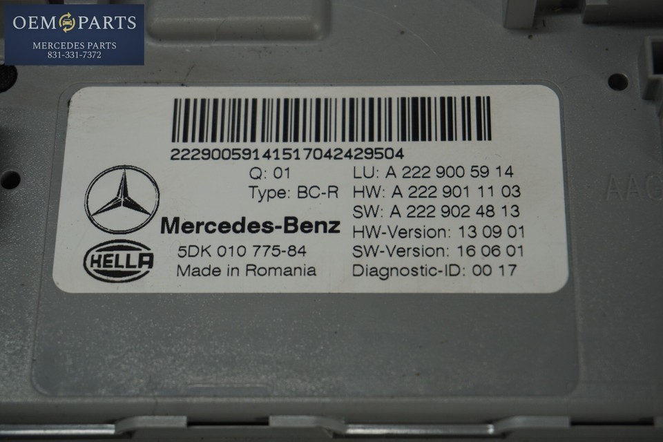 REAR TRUNK FUSE RELAY BOX SAM MODULE UNIT MERCEDES W205 C43 C300 OEM | eBay