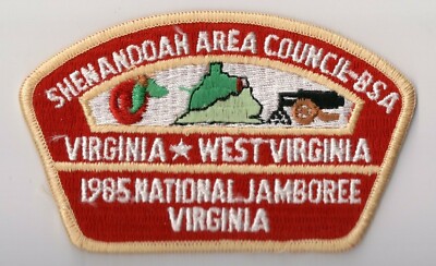 BSA, Shenandoah Area Council CSP, Virginia, WV, 1985 Jamboree JSP | eBay