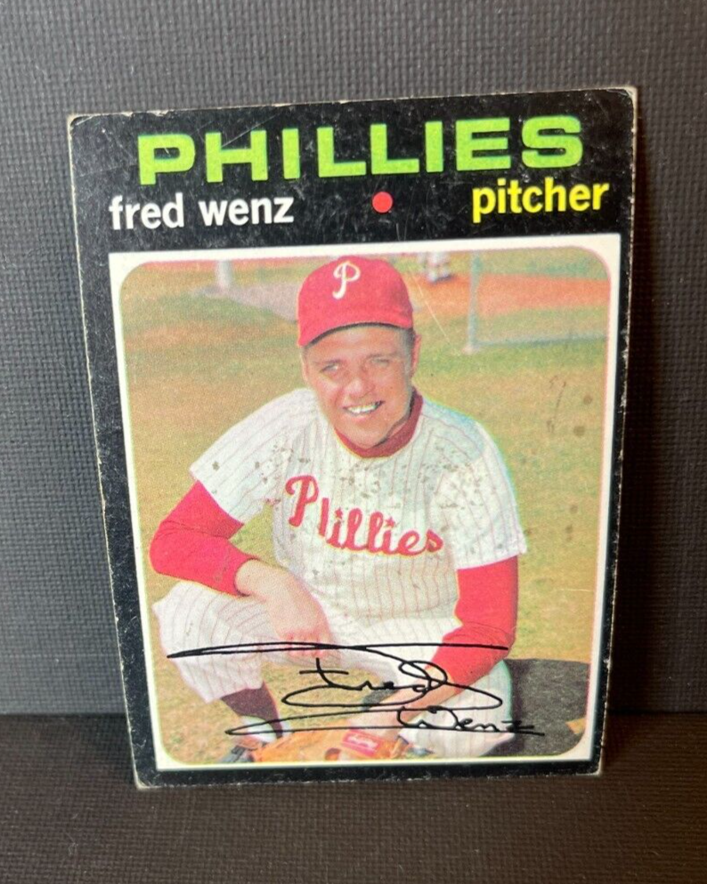 1971 TOPPS # 92 FRED WENZ PHILIDELPHIA PHILLIES | eBay