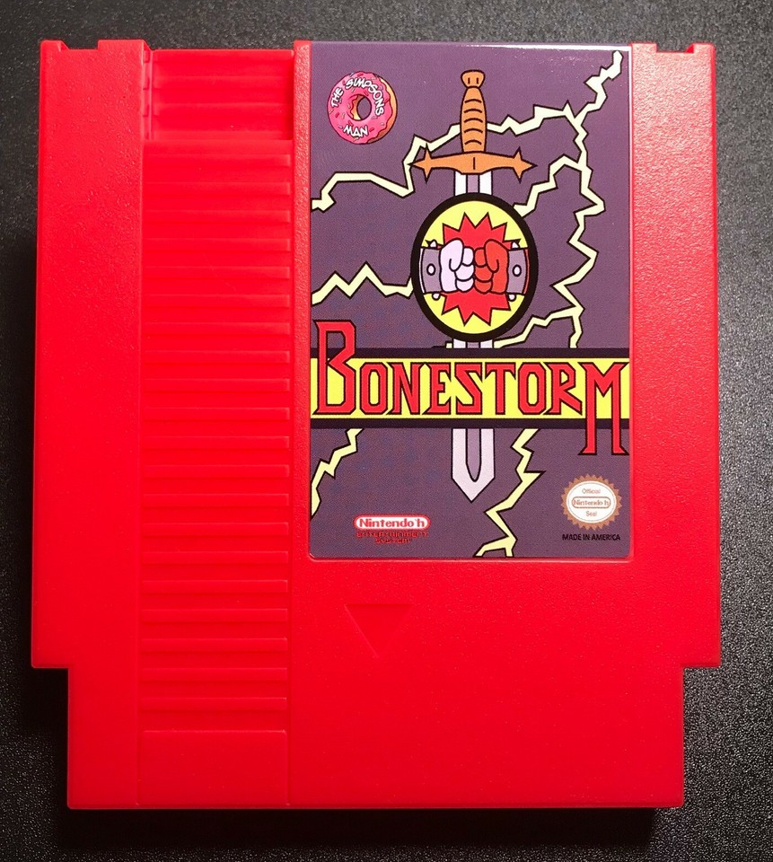 The Simpsons Bonestorm NES Collectors Game (RED VARIANT) | eBay