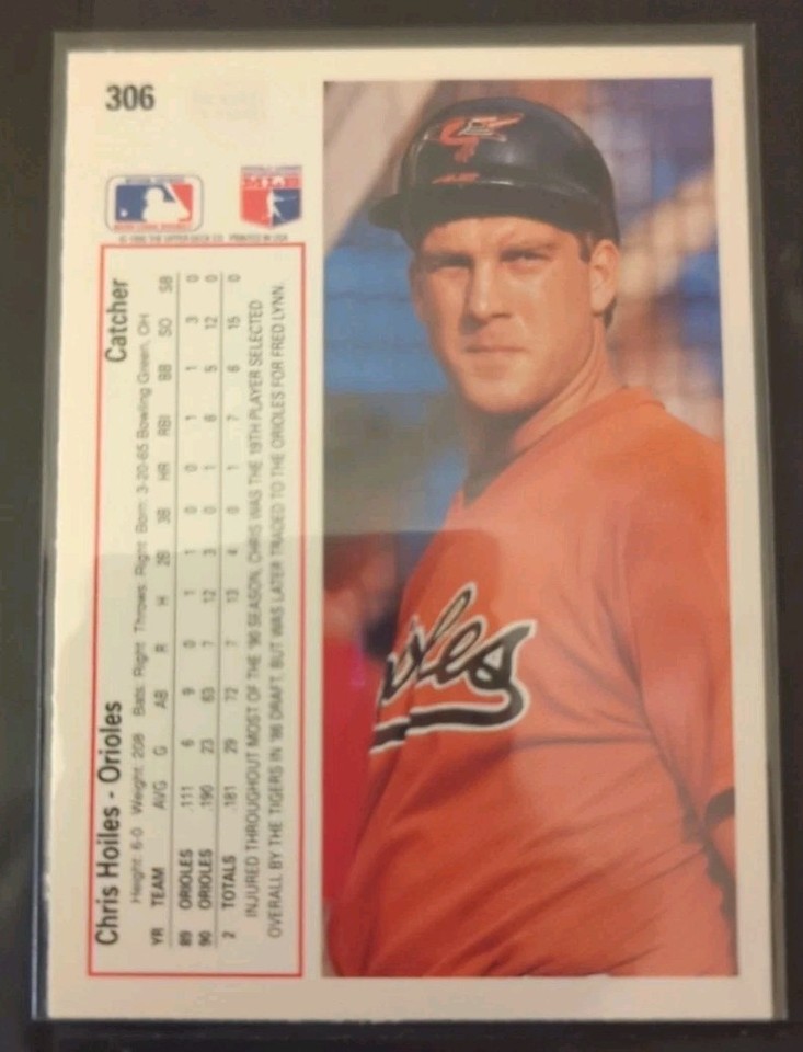 Baltimore Orioles "Baltimore Orioles". 1991 Upper Deck Baseball Card ...