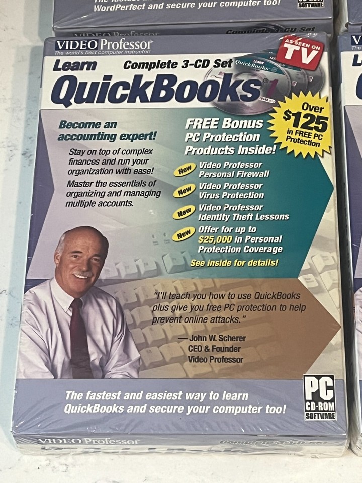Lot of 9 Video Professor Learning PC CD-Rom Software Sets Brand New ...
