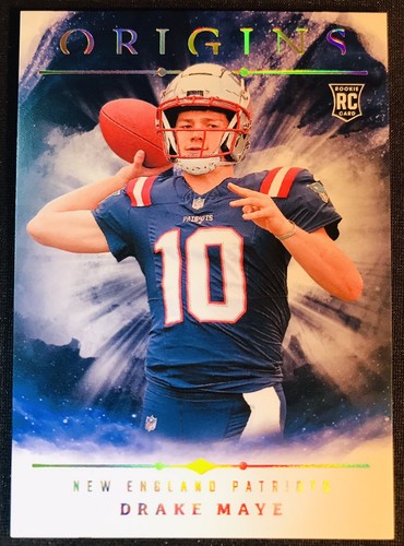 2024 Origins Football Drake Maye Color Match Base RC !! Patriots !! | eBay