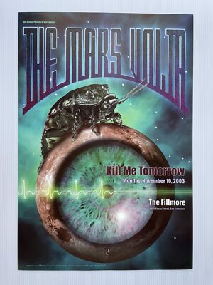 The Mars Volta Concert Poster 2003 F-596 Fillmore | eBay