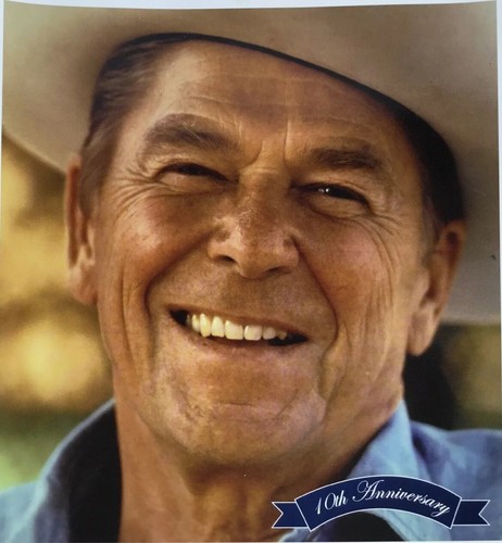 RONALD REAGAN COWBOY HAT 8X10 PHOTO 10th Ann. YAF Young America’s ...