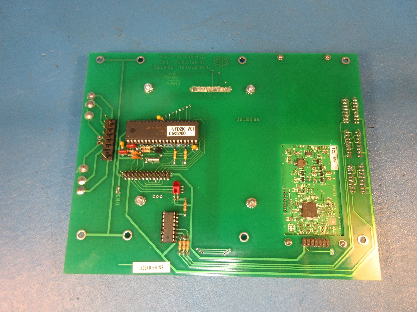 Industrial Control Computer Circuit Board E301546, I-VFD2K V01, SN ...