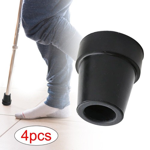 4pcs Rubber Cane Crutch Bottom Pads Heavy Duty Walking Stick Pad ...