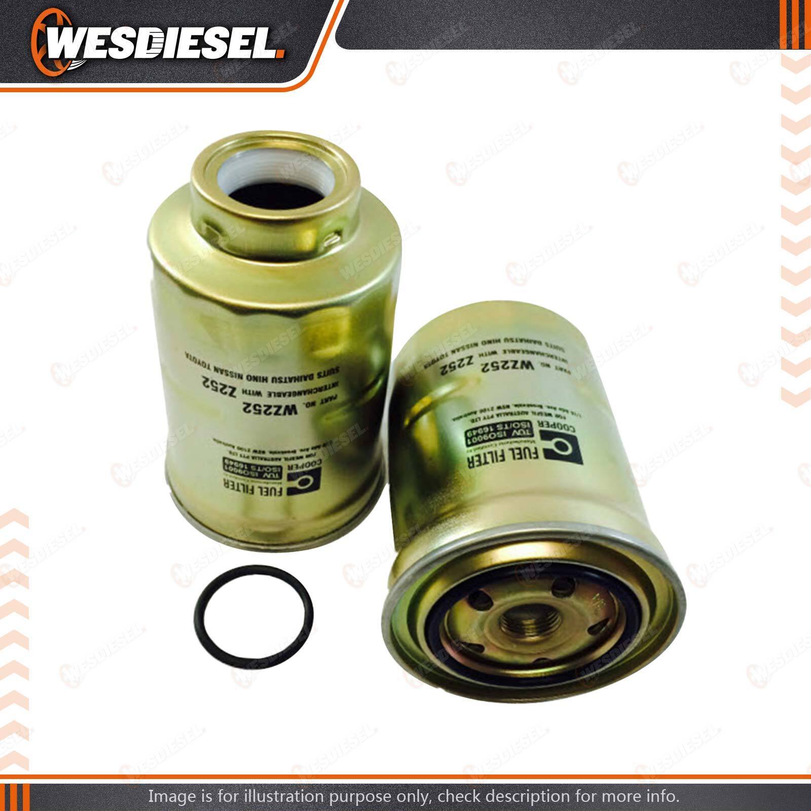 Wesfil Fuel Filter fits Toyota Hilux Surf Diesel 4Cyl 2.4L 3.0L Refer ...