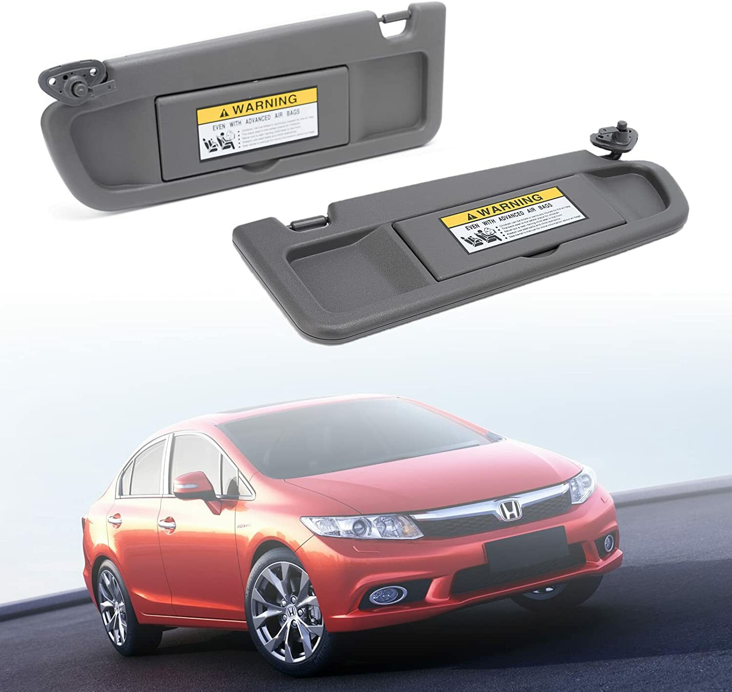 Left Driver & Right Passenger Side Sun Visor Fit For with 2006-2011 ...