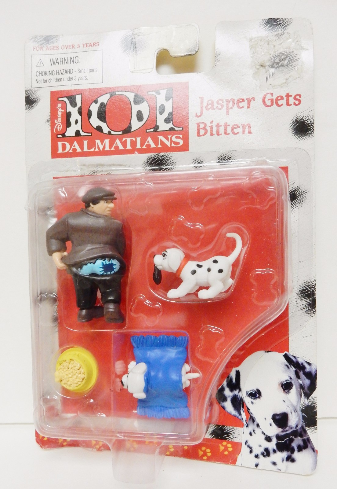 Disney's 101 Dalmatians JASPER GETS BITTEN Pups Toy Set Vintage Sealed ...