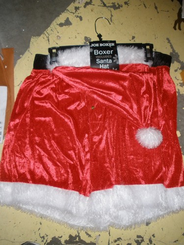 Nwt joe boxer mens boxers w/santa hat red SMALL | eBay