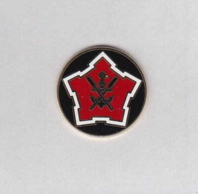 US Army 2nd Engineer Battalion DUI crest c/b clutchback badge V-21 | eBay