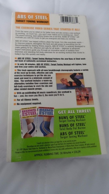 Abs of Steel Target Toning Workout (VHS, 1997) for sale online | eBay