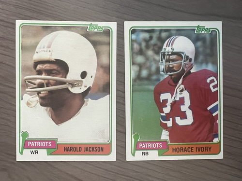 1981 Topps Football Card Lot New England Patriots, Harold Jackson ...